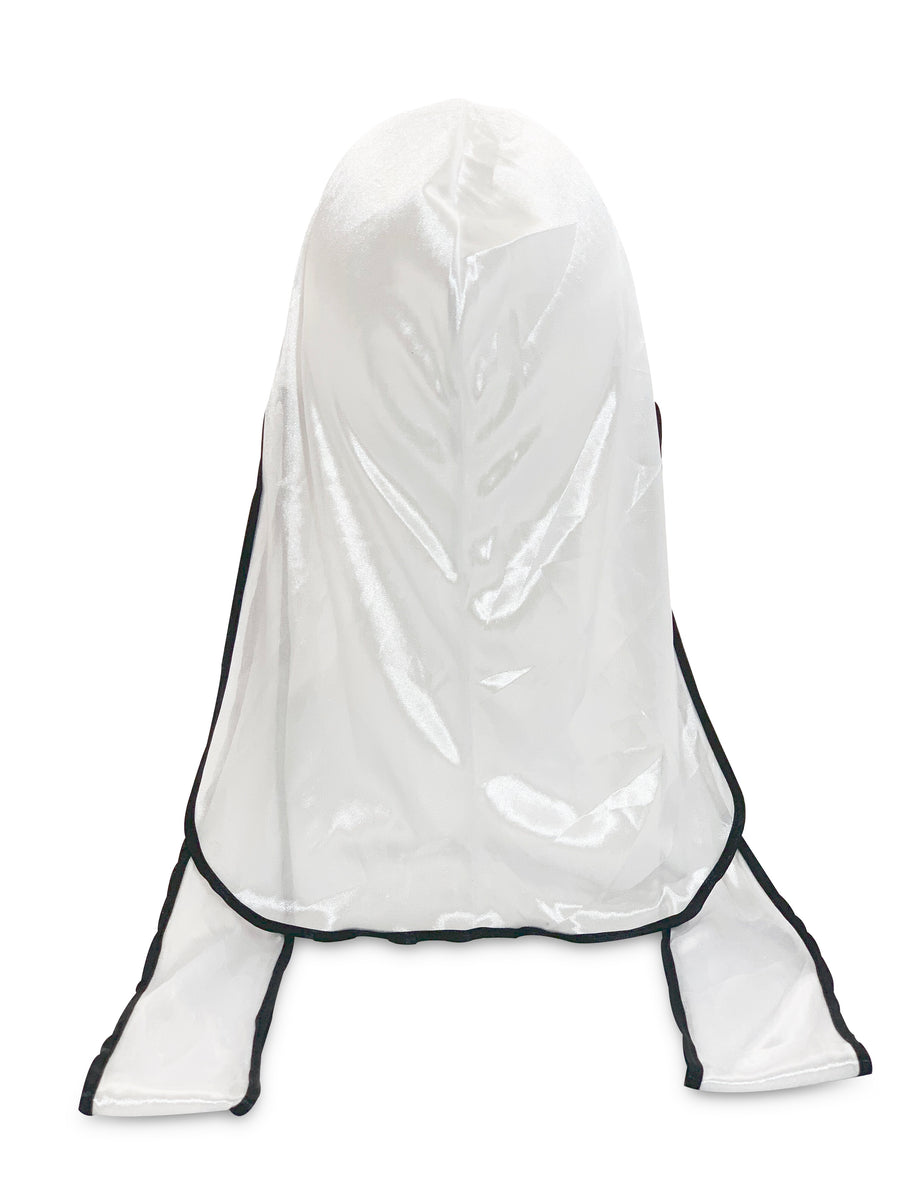 White 2-Tone Silky Durag – DuragBox